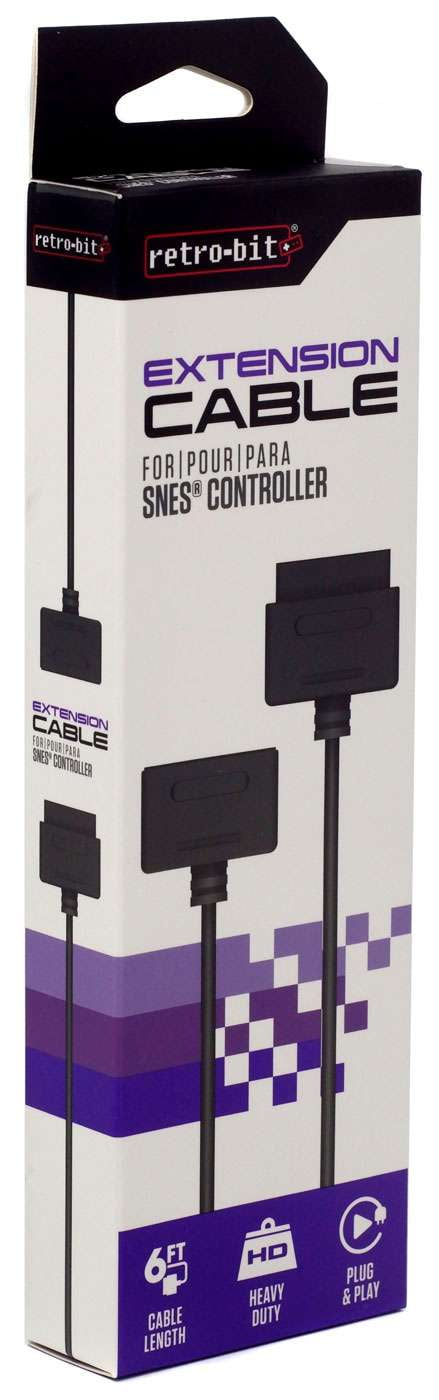 Super Nintendo SNES Controller Extension Cable (6 Feet Long) - Walmart.com