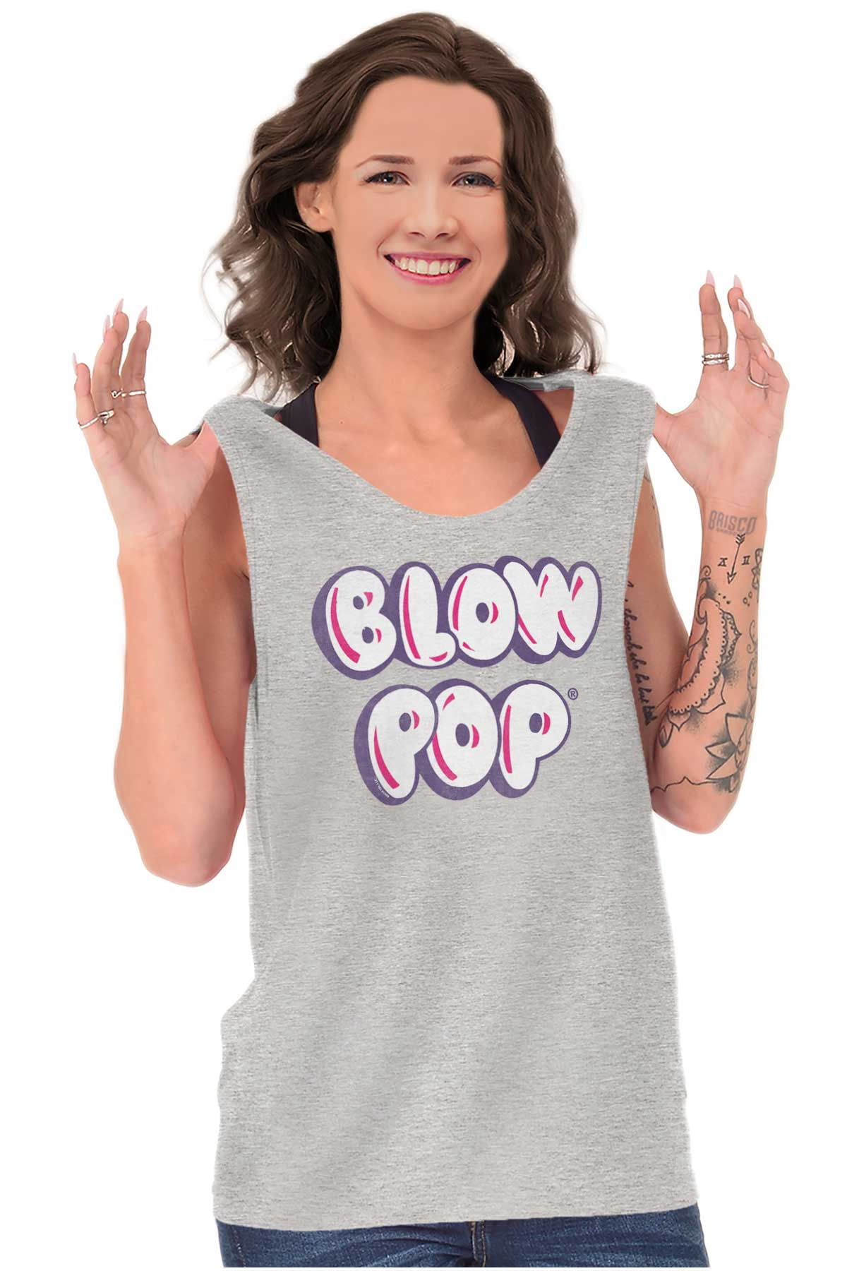 Retro Blow Pop Logo Cute Candy Tank Top T Shirts Men Women Brisco ...