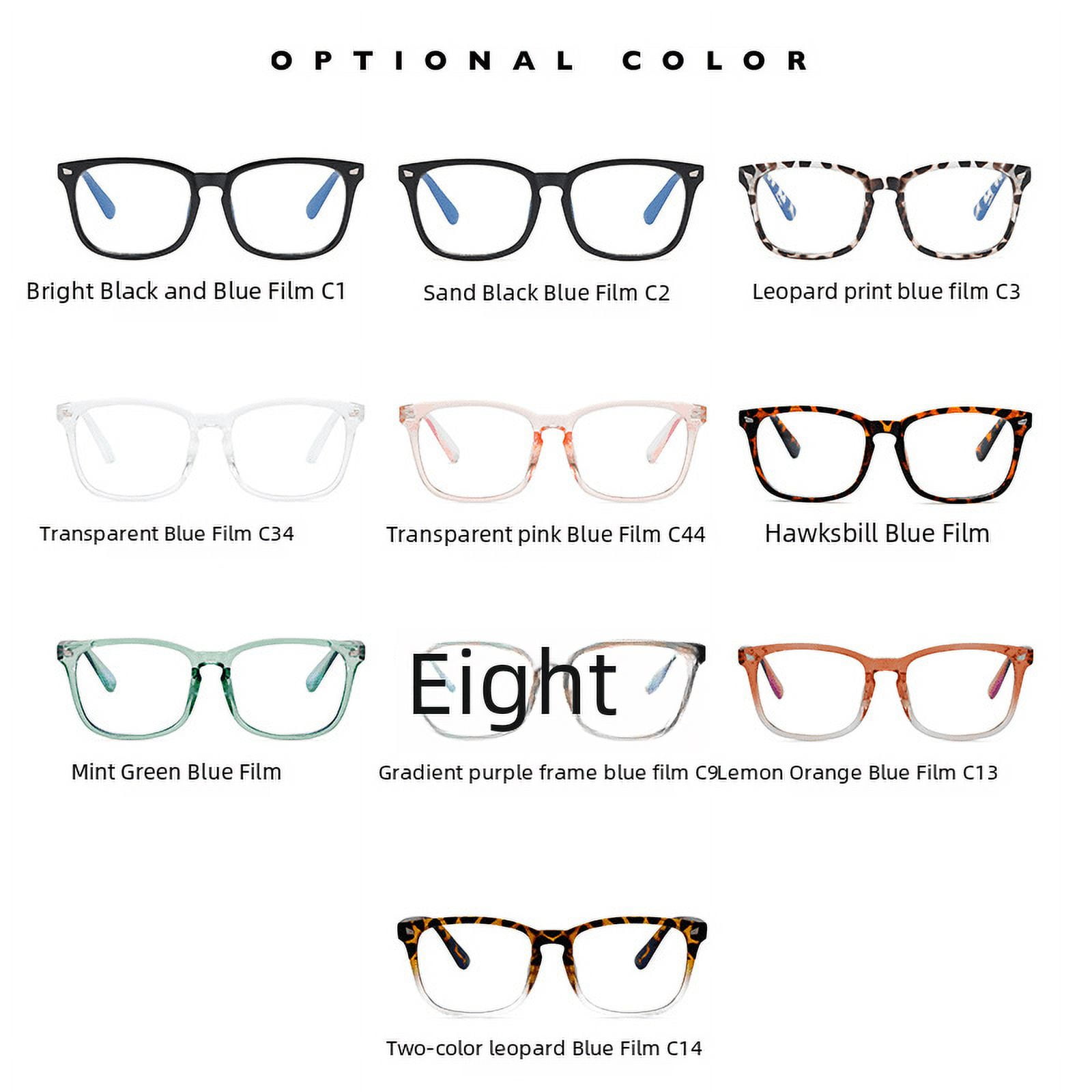 Retro Blu-ray Glasses Women's Anti-Blu-ray Glasses Unisex Frame Square ...