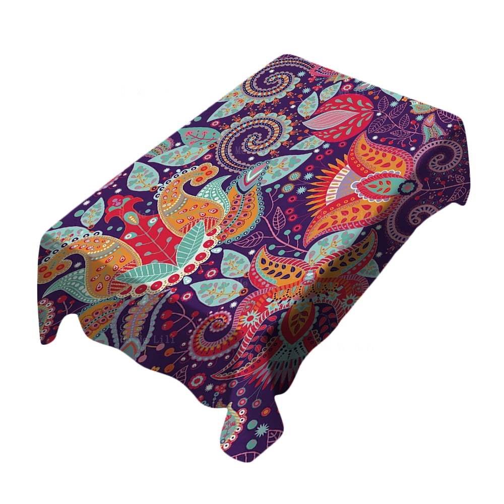Retro Blue And Yellow Ethnic Pattern Red Purple Batik Illustrations ...