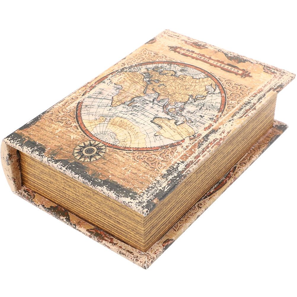 Retro Book Shaped Box Decorative Vintage Book Craft Adornment Desktop ...