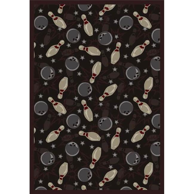 Retro Bowl Chocolate 7 ft.8 in. x 10 ft.9 in. WearOn Nylon Machine ...