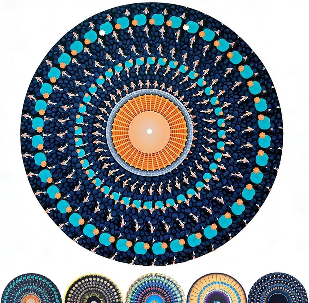 Retro Bowling Animated Slipmat, Fun Action Optical Illusion Vinyl Mat ...