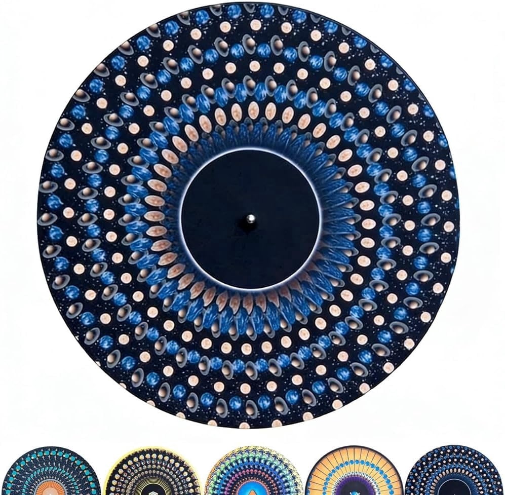 Retro Bowling Animated Slipmat, Fun Action Optical Illusion Vinyl Mat ...