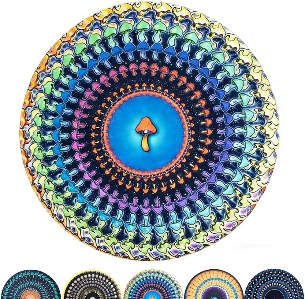 Retro Bowling Animated Slipmat, Fun Action Optical Illusion Vinyl Mat ...