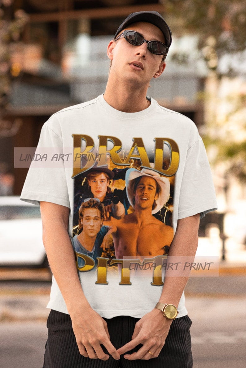 Retro Brad Pitt Shirt - Brad Pitt tshirtt,Brad Pitt ,Brad Pitt Tshirt ...