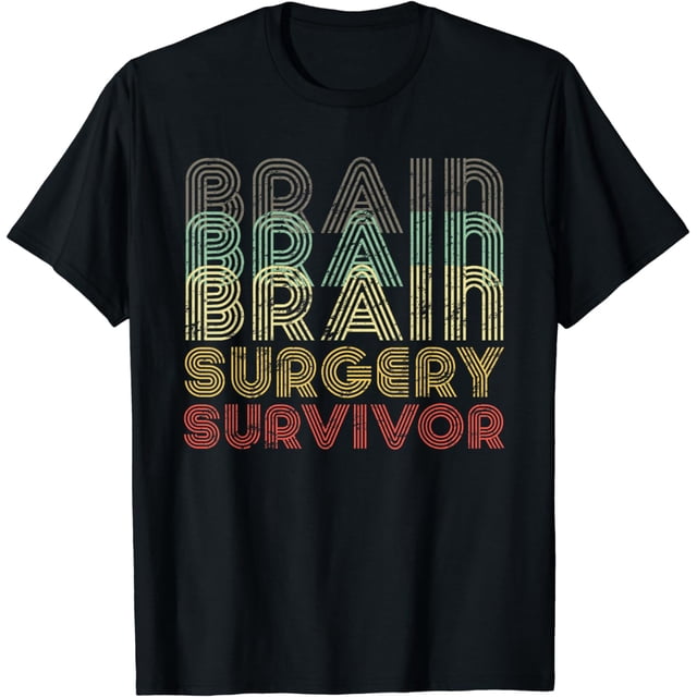 Retro Brain Surgery Survivor Shirt Hospital Get Well Gift - Walmart.com