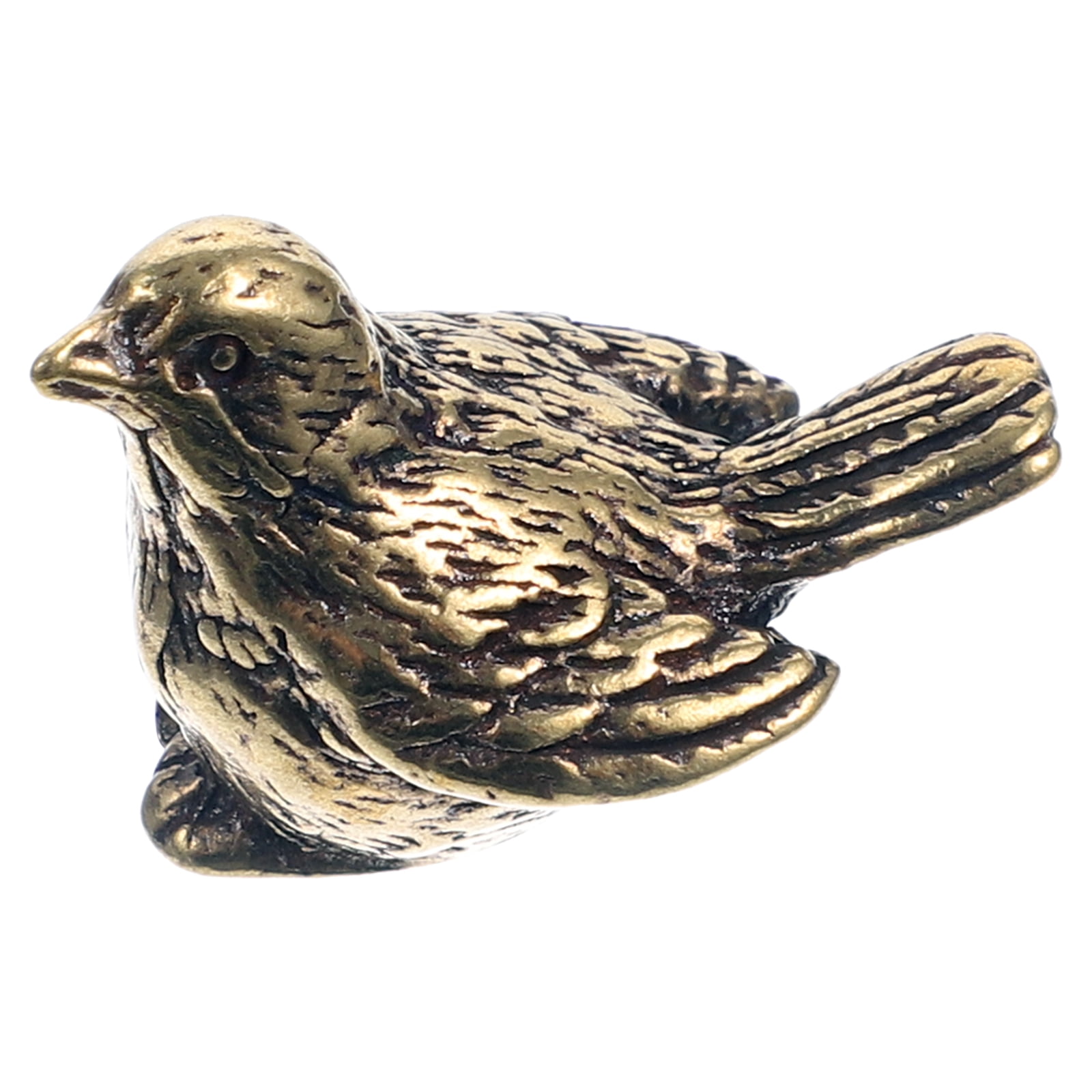 Retro Brass Sparrow Figurine Brass Adornment Bird Shaped Brass Statue ...