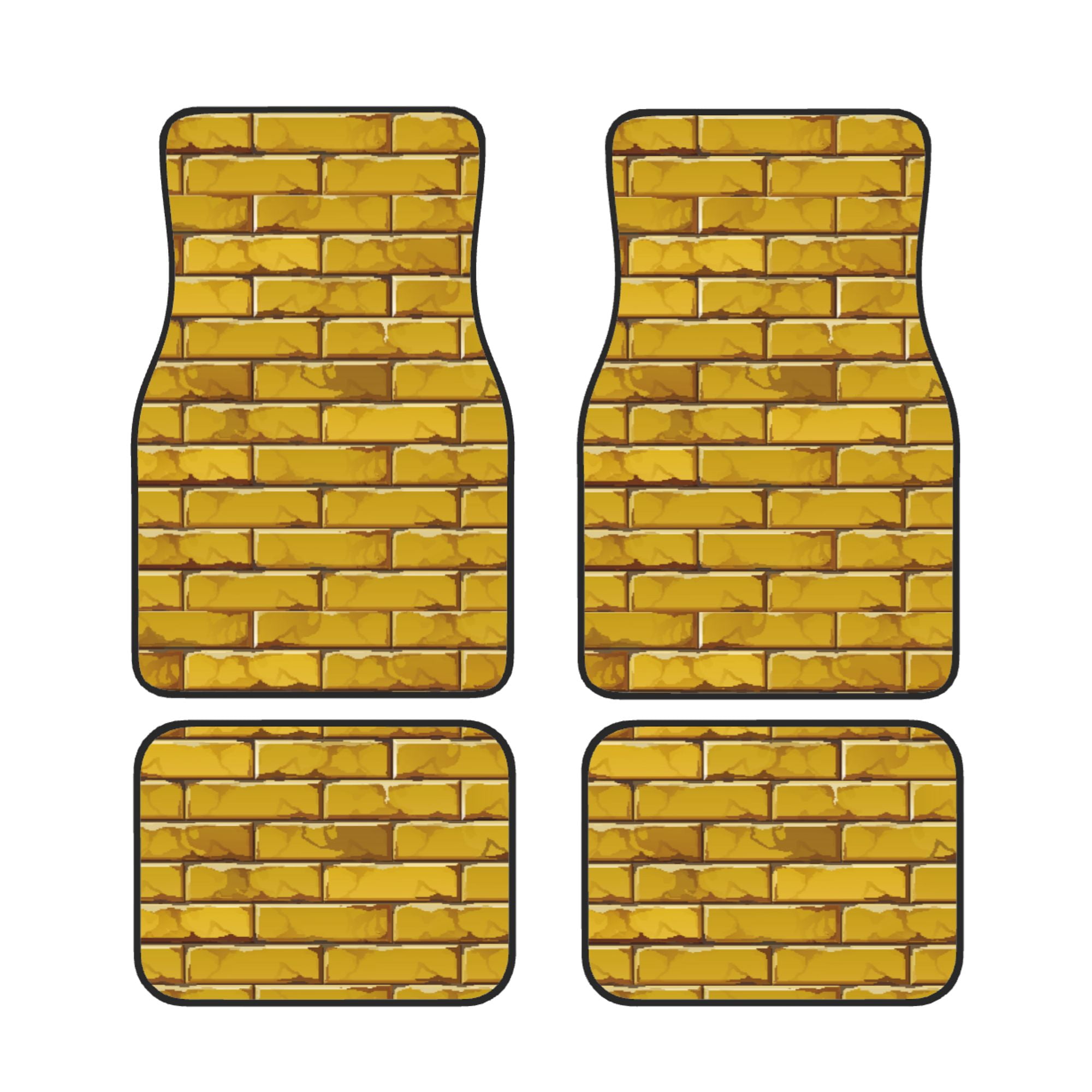 Retro Brick Wall Pattern Background Universal Fit Carpet Floor Mats For ...