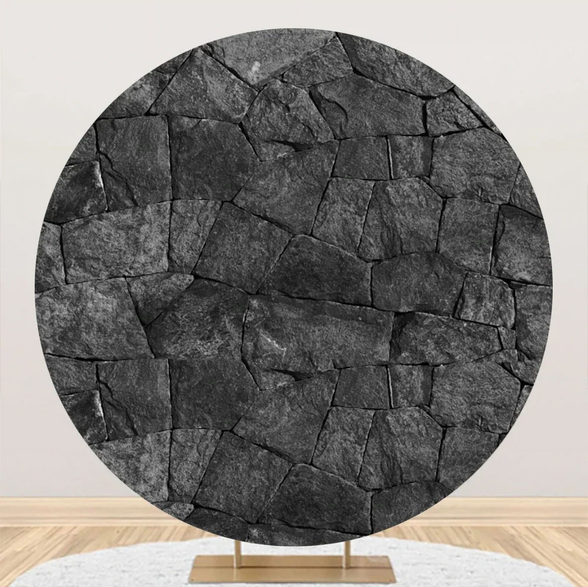 Retro Brick Wall Round Backdrop Cover Wedding Baby Shower Birthday ...