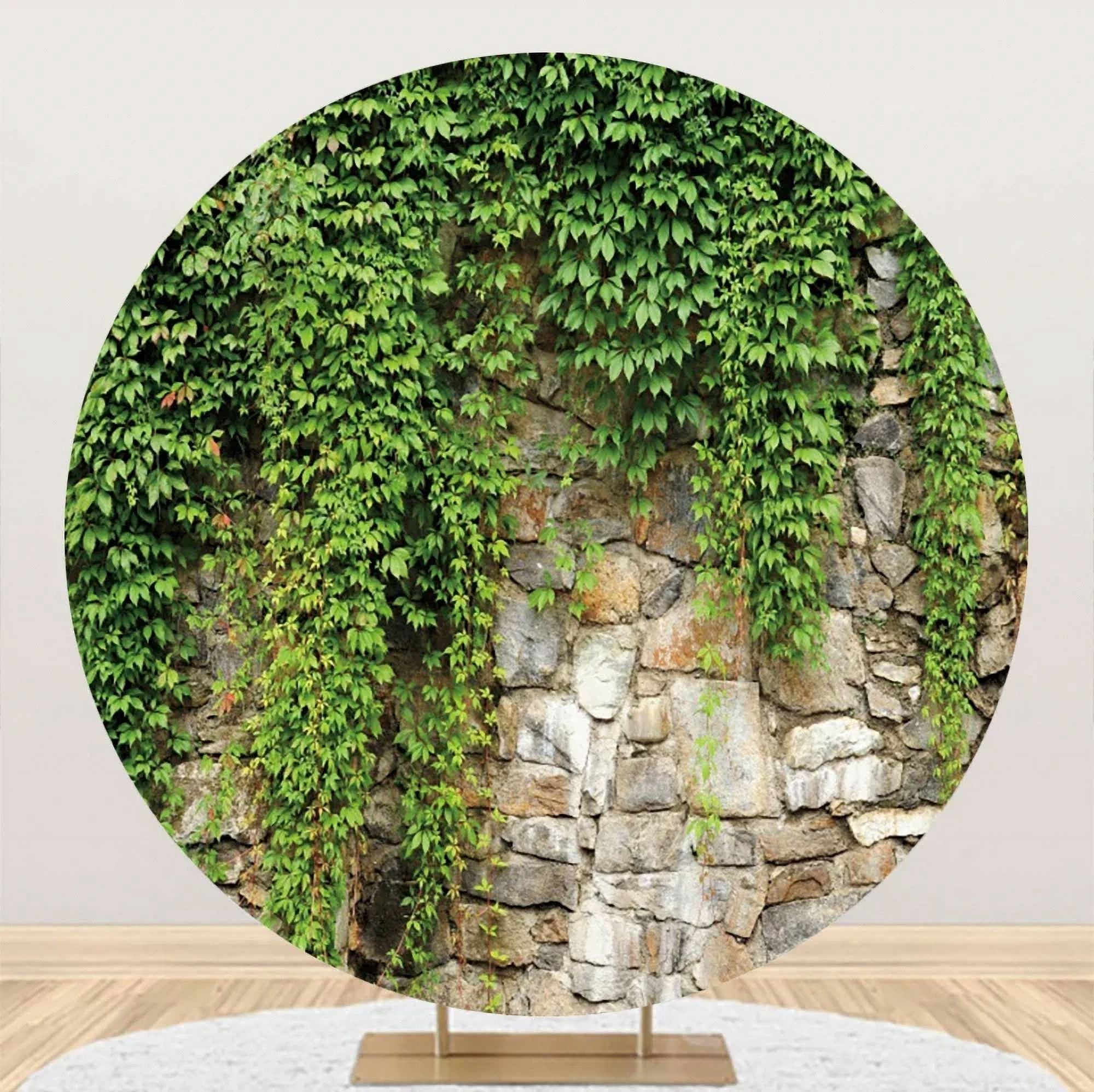 Retro Brick Wall Round Backdrop Cover Wedding Baby Shower Birthday ...
