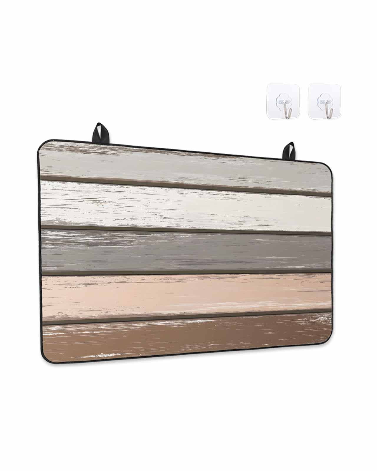 Retro Brown Beige Stripe Stove Top Covers for Electric Stove, 28'x20 ...