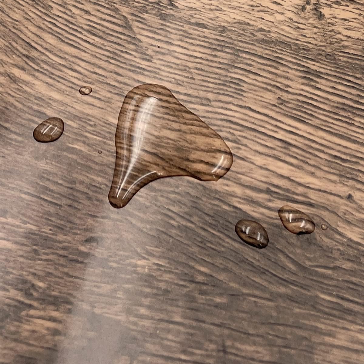 Retro Brown Wood Grain Shelf Liner - Self-Adhesive PVC Sticker for ...