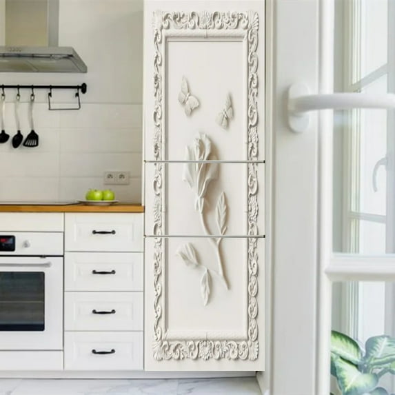 Retro Building Refrigerator Stickers Self Adhesive Vinyl Sticker ...