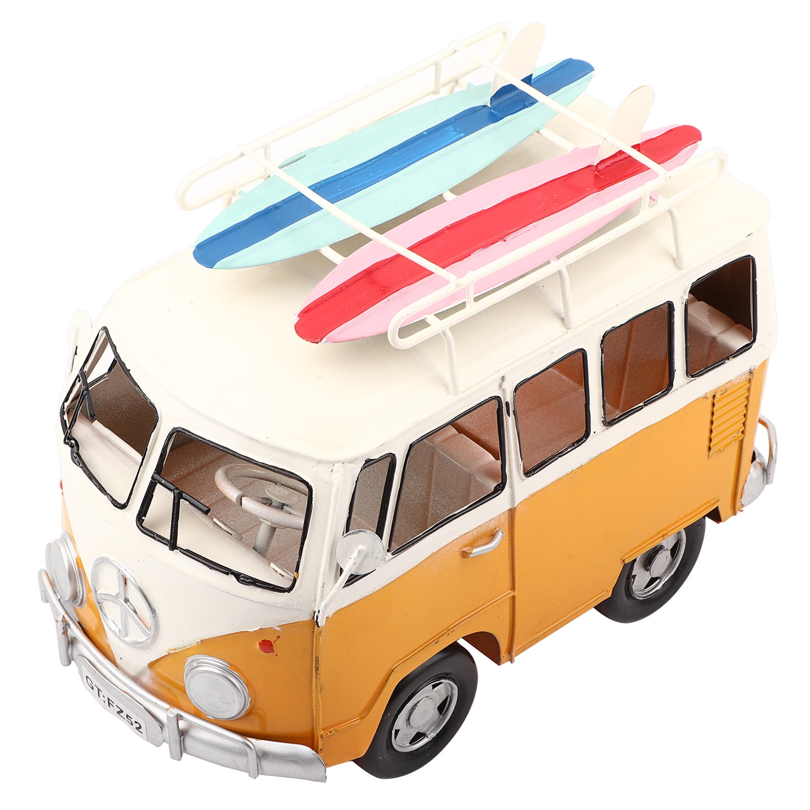 Retro Bus Miniature Model Figurine Ornament Antique Crafts Gifts ...