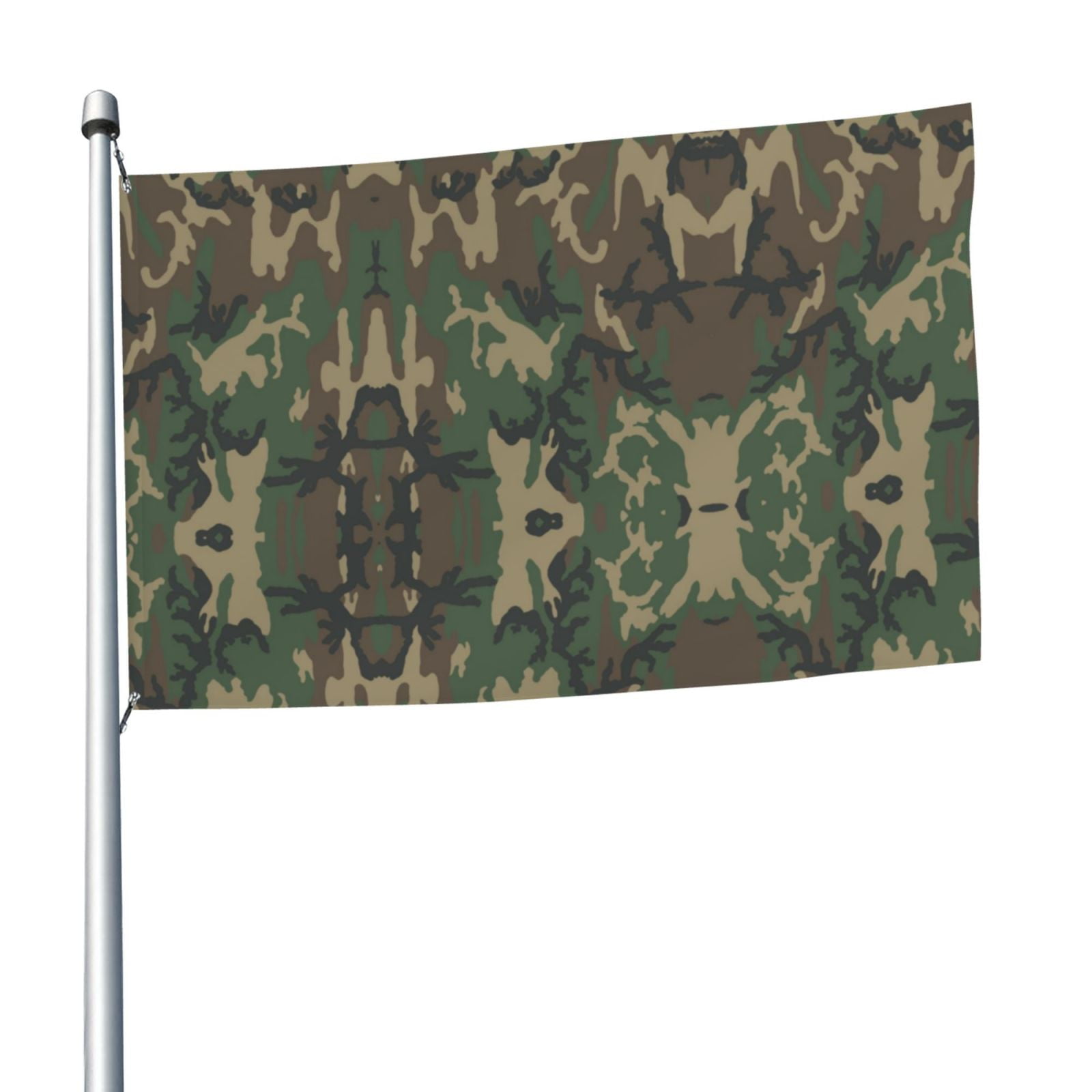 Retro Camouflage Pattern Flag 5x8 Ft Print Vivid Color Light-Weighted ...
