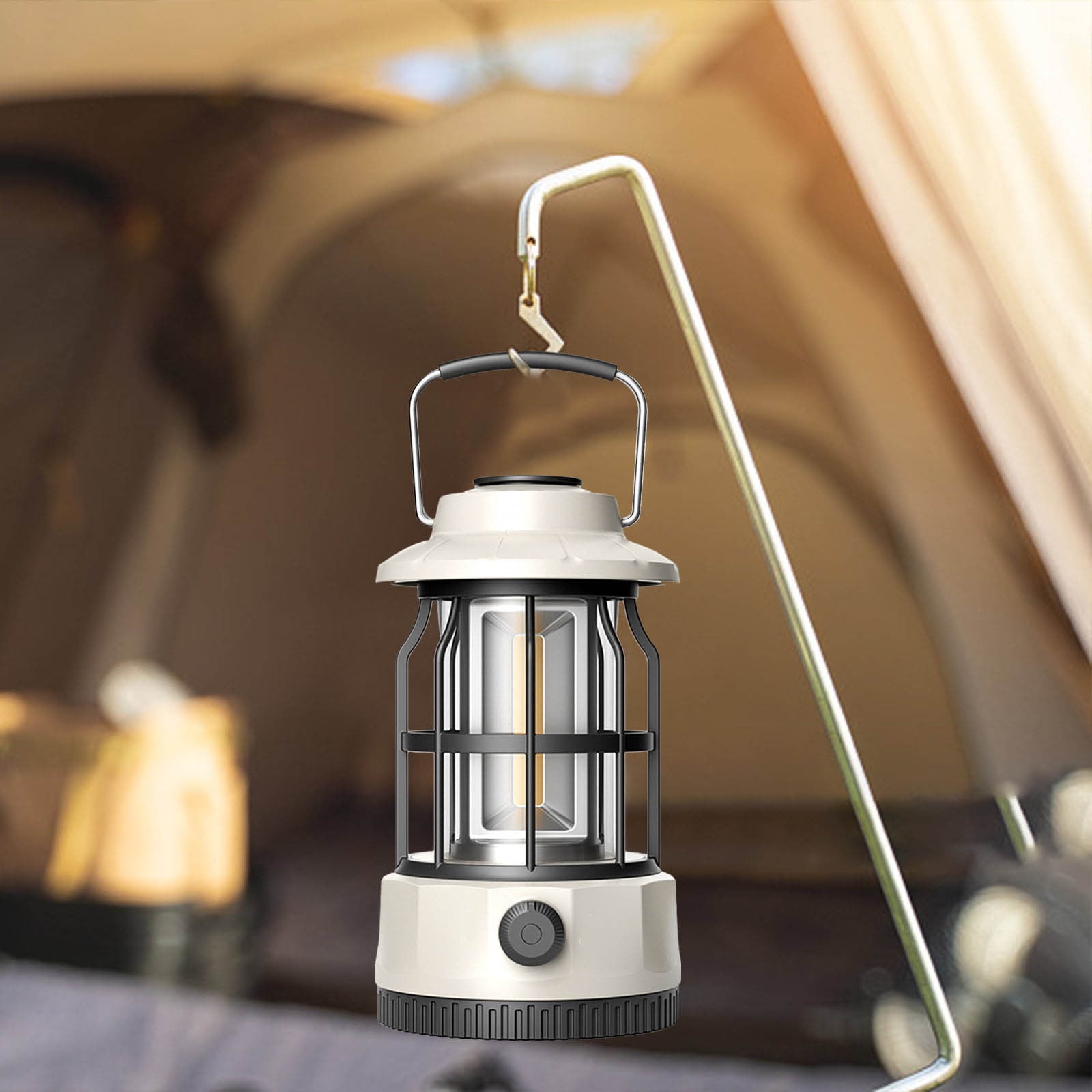 Retro Camping Lights, Portable Rechargeable Horse Lights, Dimmable LED ...