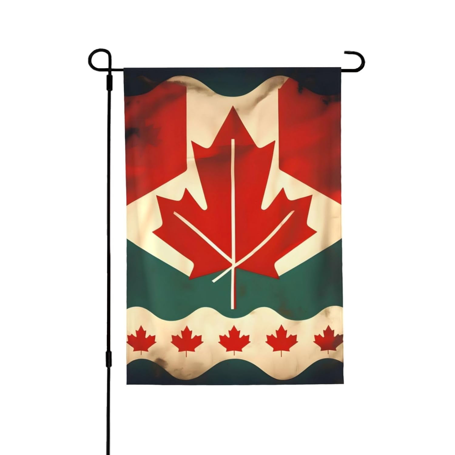 Retro Canada Flag print Double Sided Garden Flag (Thin), Lawn Flag ...