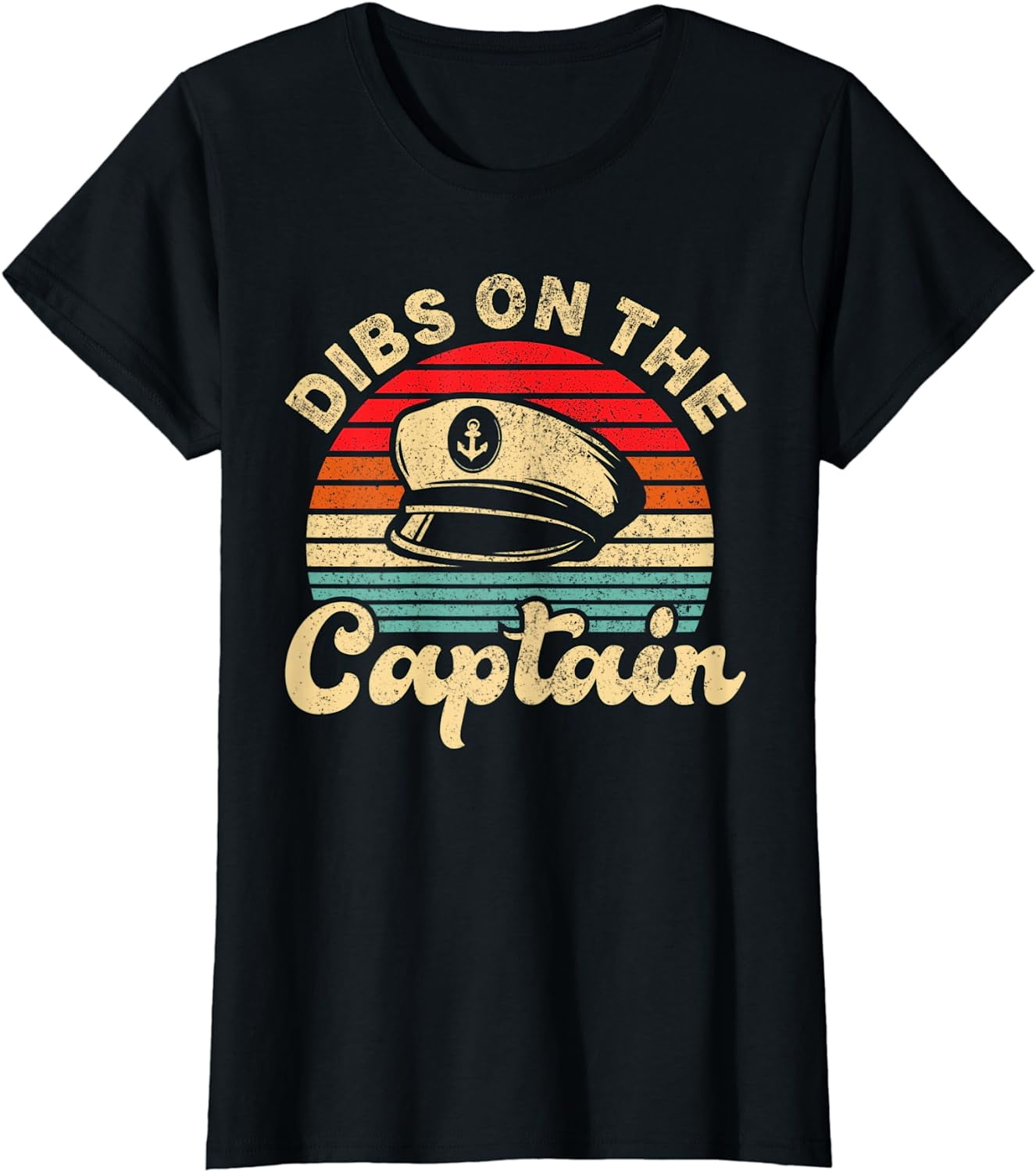 Retro Captain Wife Dibs On The Captain Women Funny T-Shirt - Walmart.com