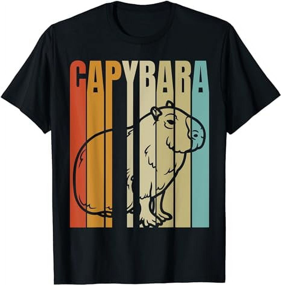 Retro Capybara T-Shirt - Walmart.com