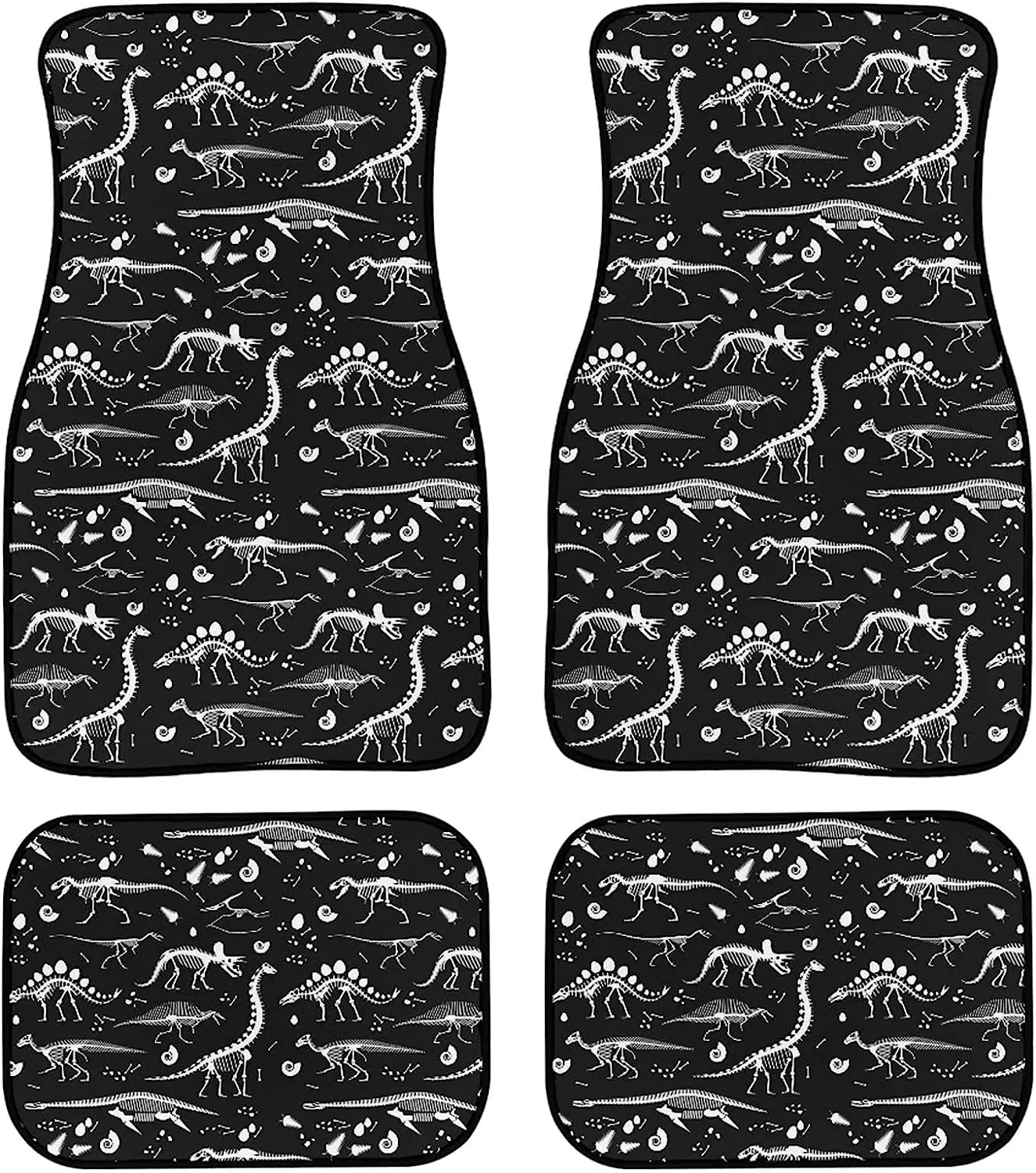 Retro Car Decor Dinosaur Floor Mats for Cars All Weather Car ...