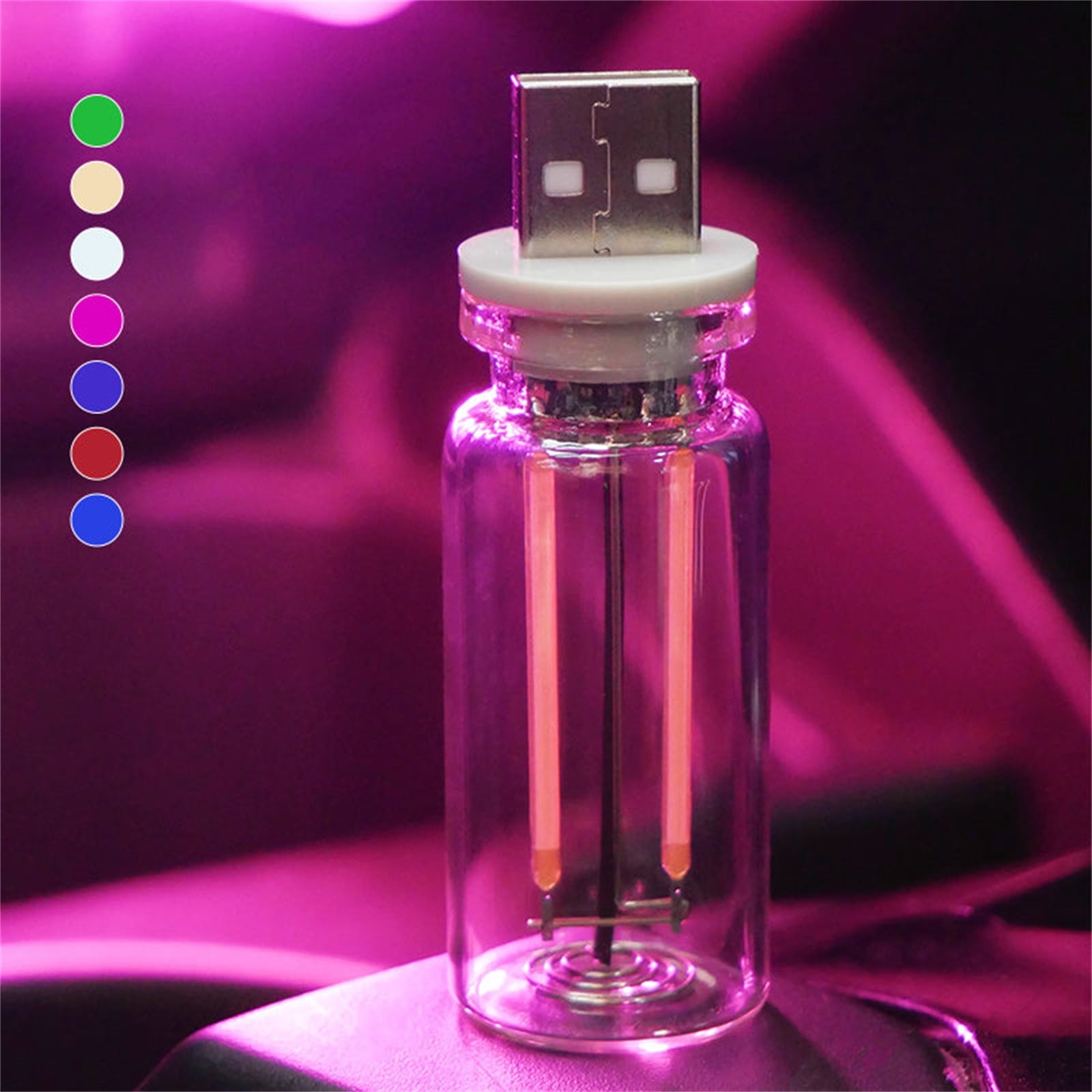 Retro Car Interior Lamps, USB LED Charging Lights, Dimmable Glowing ...
