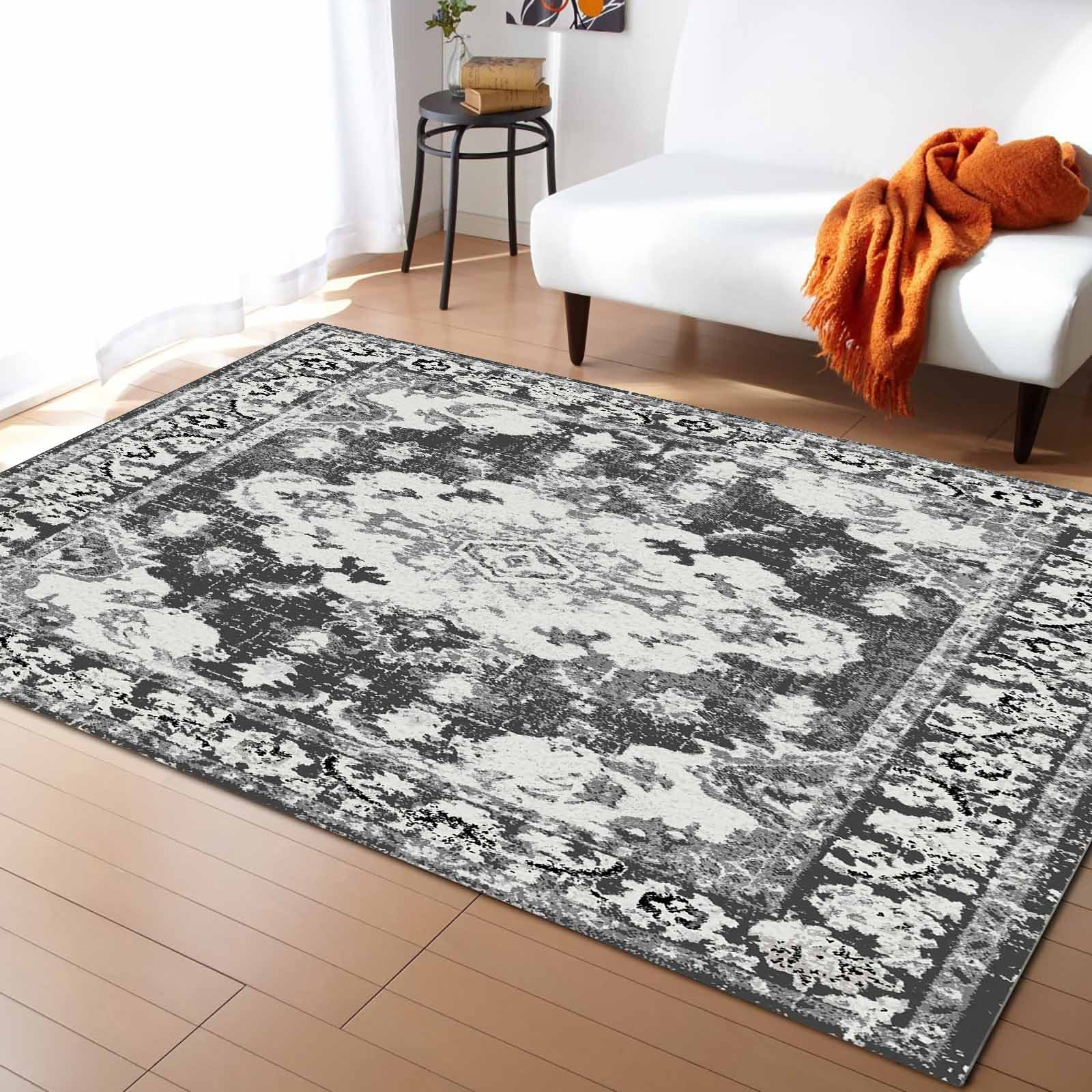 Retro Carpet Texture Gray Carpet For Home Living Room Bedroom Bedside r ...