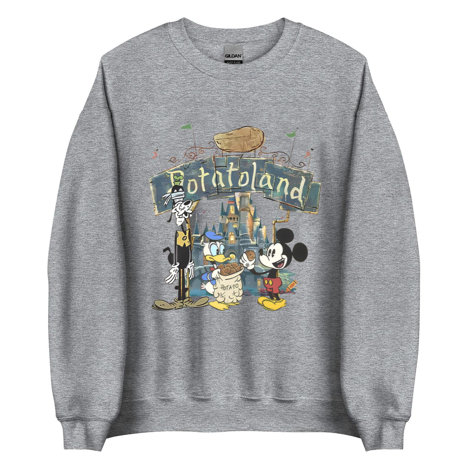 Retro Cartoon Characters Welcome To Potatoland Premium Cotton Shirt ...