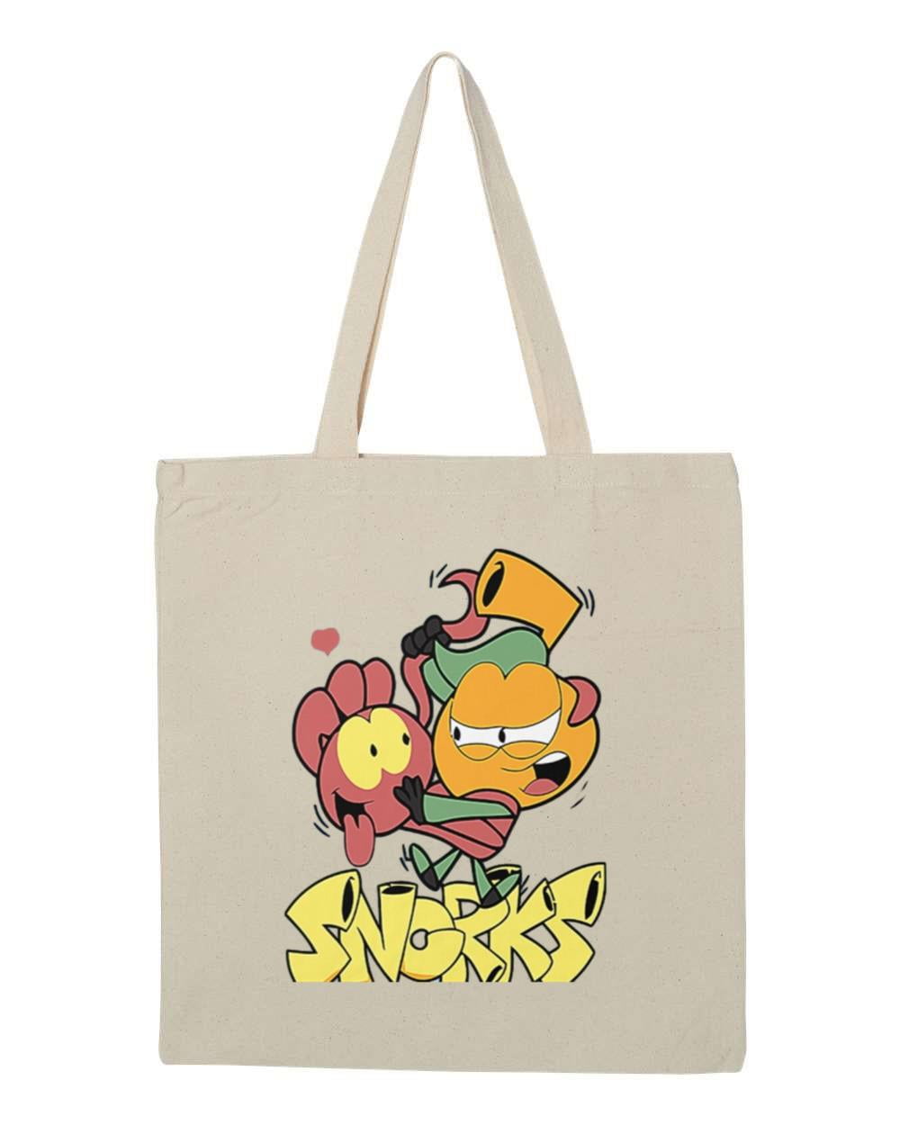 Retro Cartoons Tote Bag with Snorks and Occy in Classic Nostalgia ...