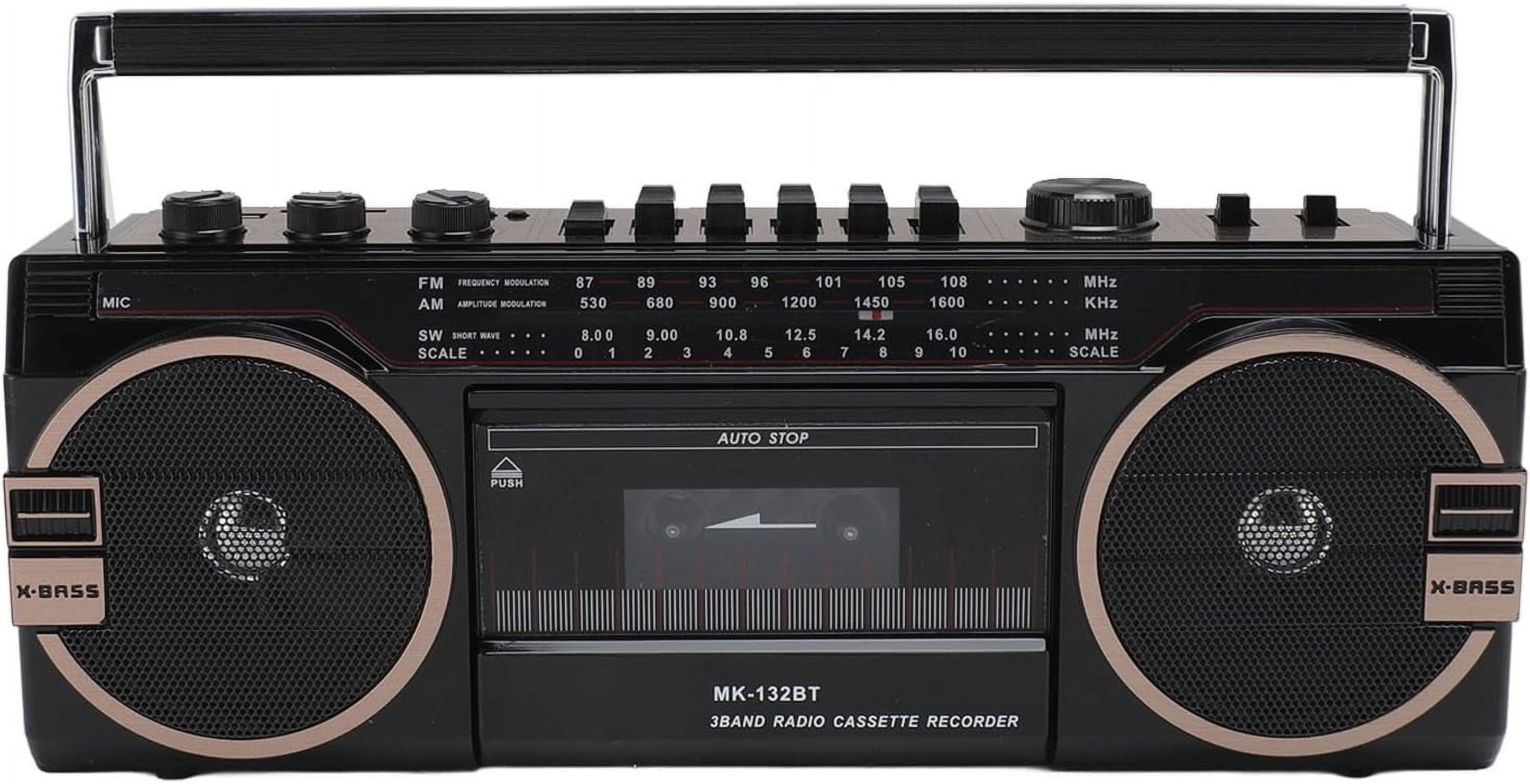 Customer reviews for Retro Cassette Player, Blueooth Boombox with AM FM ...