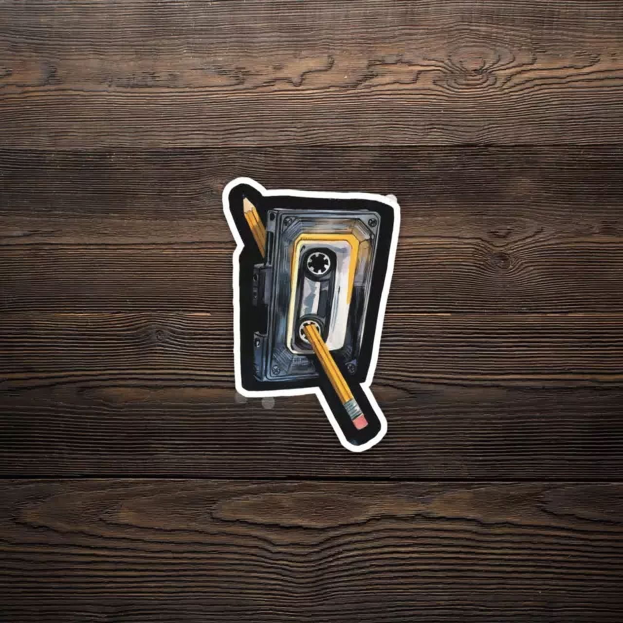 Retro Cassette Tape Sticker - Vinyl Decal For Music Lovers & 80S ...