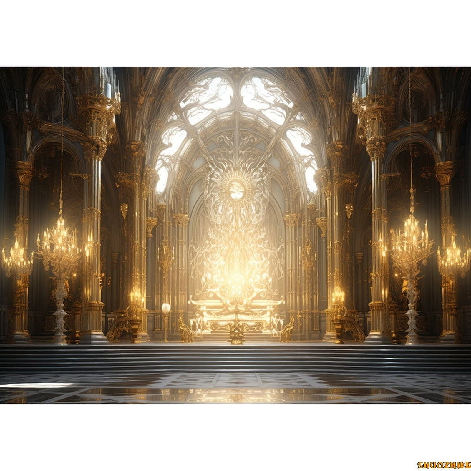 Retro Castle Theme Photography Backdrops Props Vintage Theater Opera ...