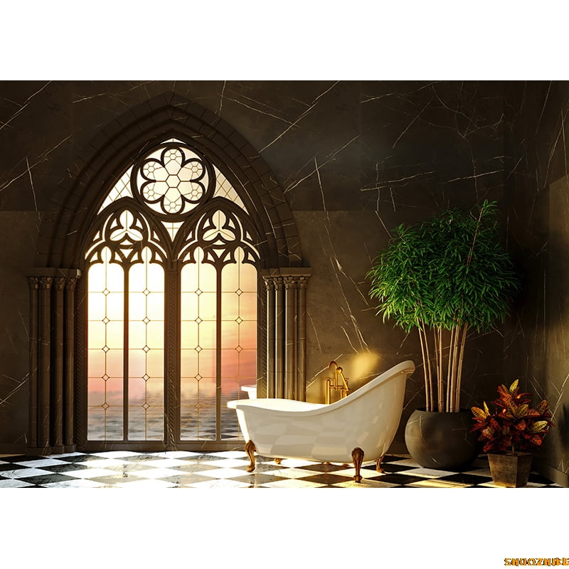 Retro Castle Theme Photography Backdrops Props Vintage Theater Opera ...