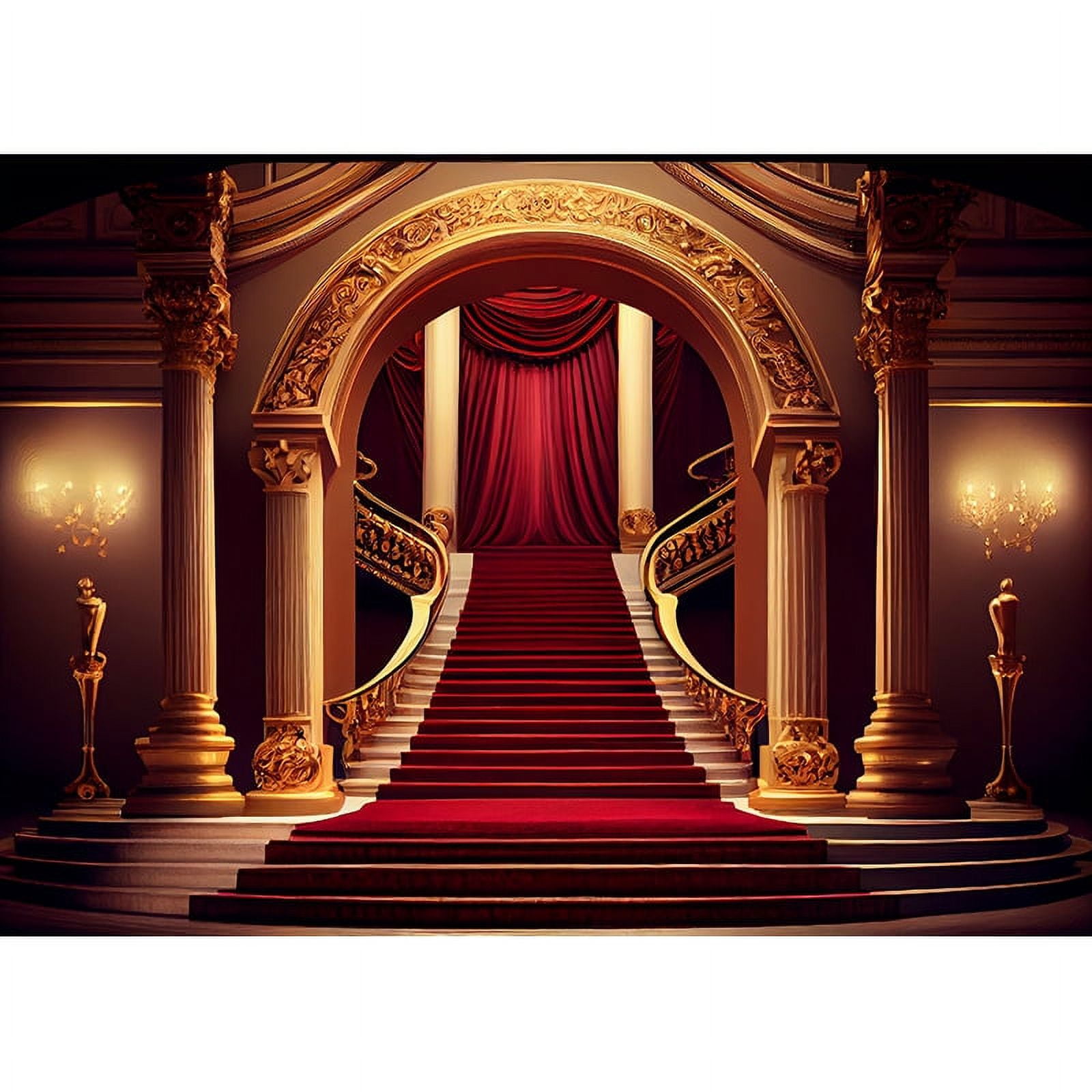 Retro Castle Theme Photography Backdrops Props Vintage Theater Opera ...
