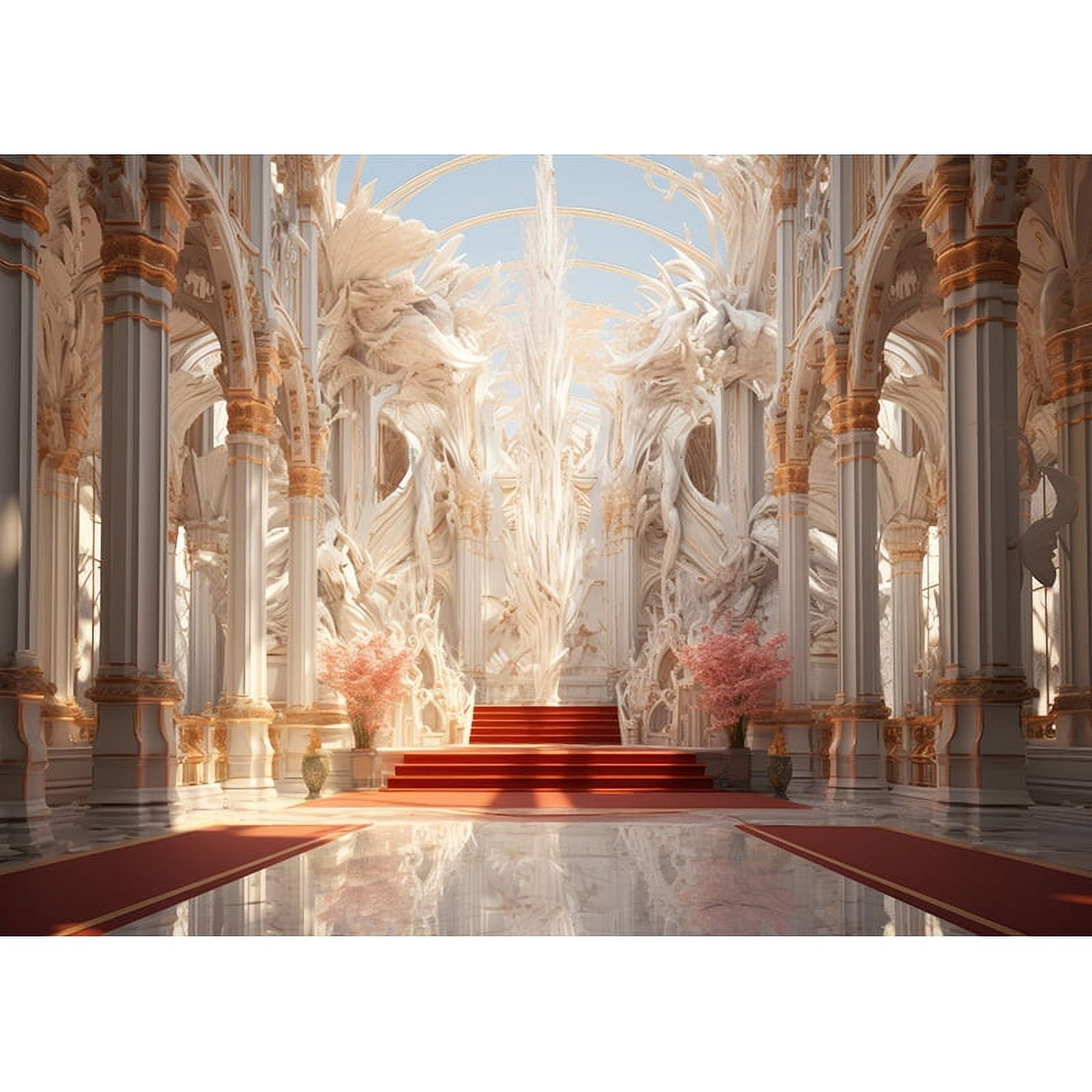 Retro Castle Theme Photography Backdrops Props Vintage Theater Opera ...