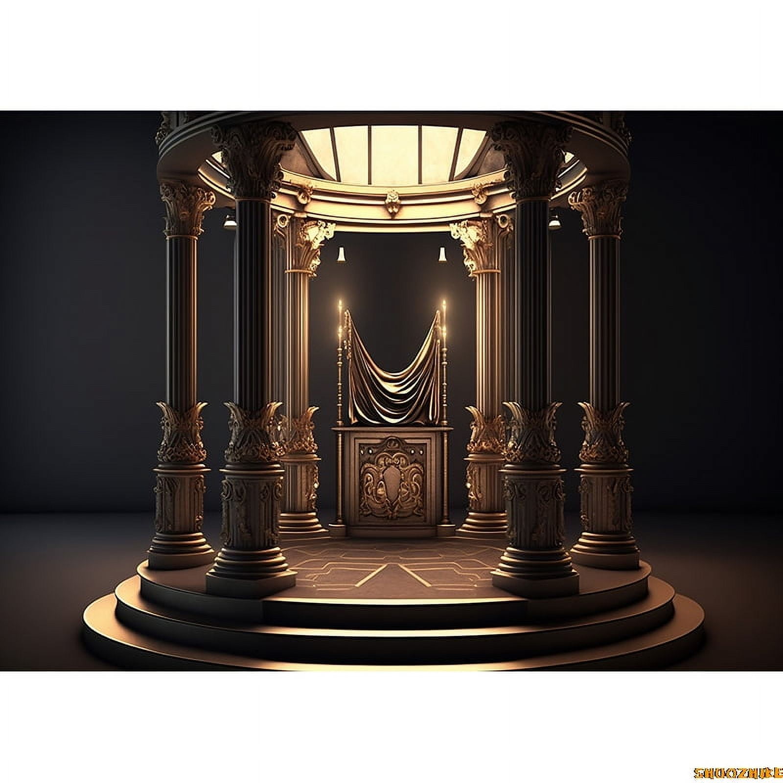 Retro Castle Theme Photography Backdrops Props Vintage Theater Opera ...