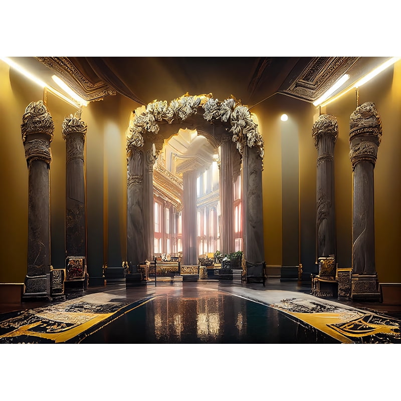 Retro Castle Theme Photography Backdrops Props Vintage Theater Opera ...