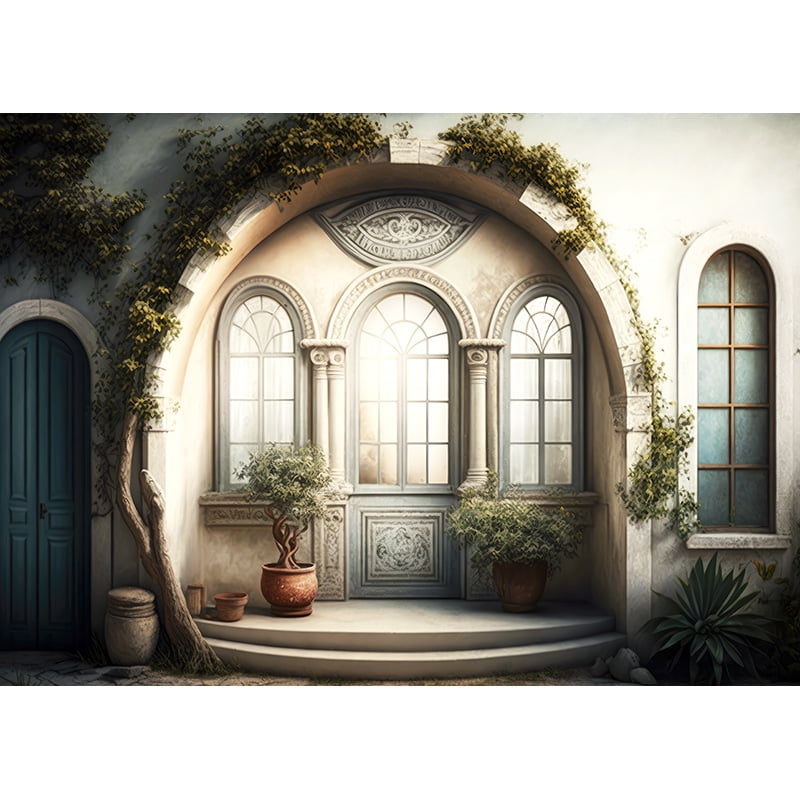 Retro Castle Theme Photography Backdrops Props Vintage Theater Opera ...