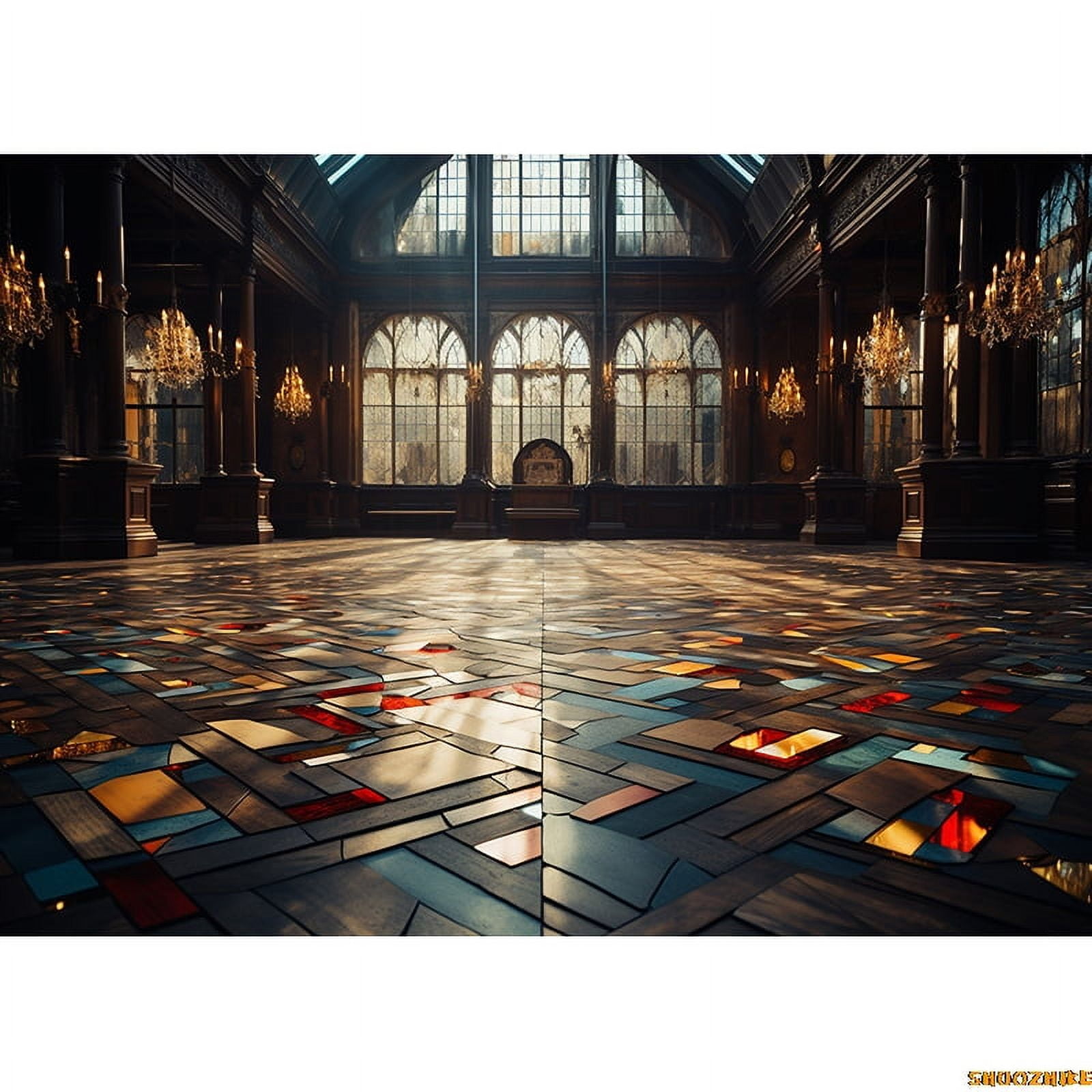 Retro Castle Theme Photography Backdrops Props Vintage Theater Opera ...