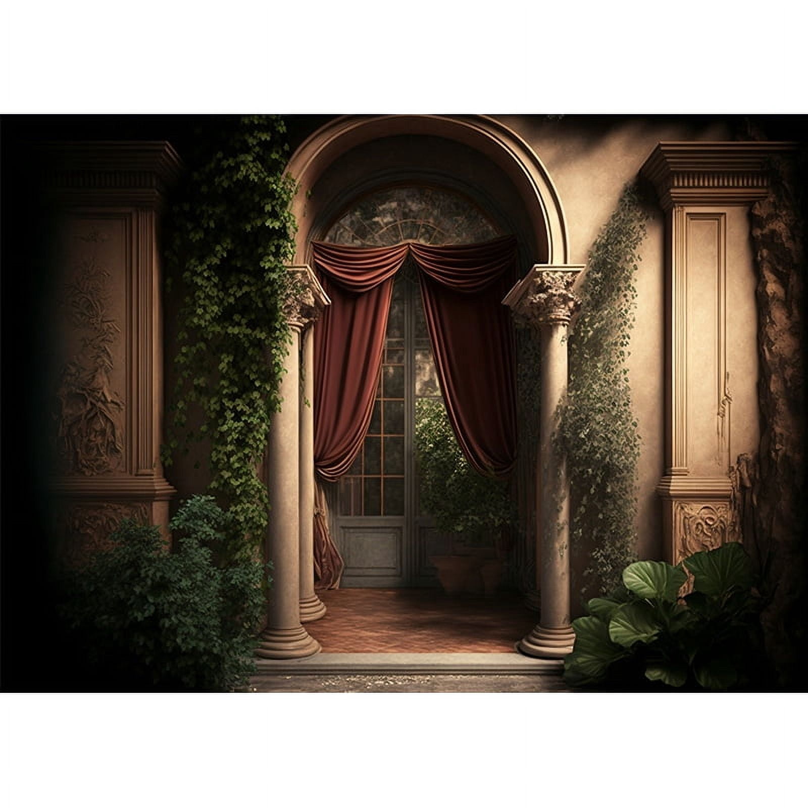 Retro Castle Theme Photography Backdrops Props Vintage Theater Opera ...