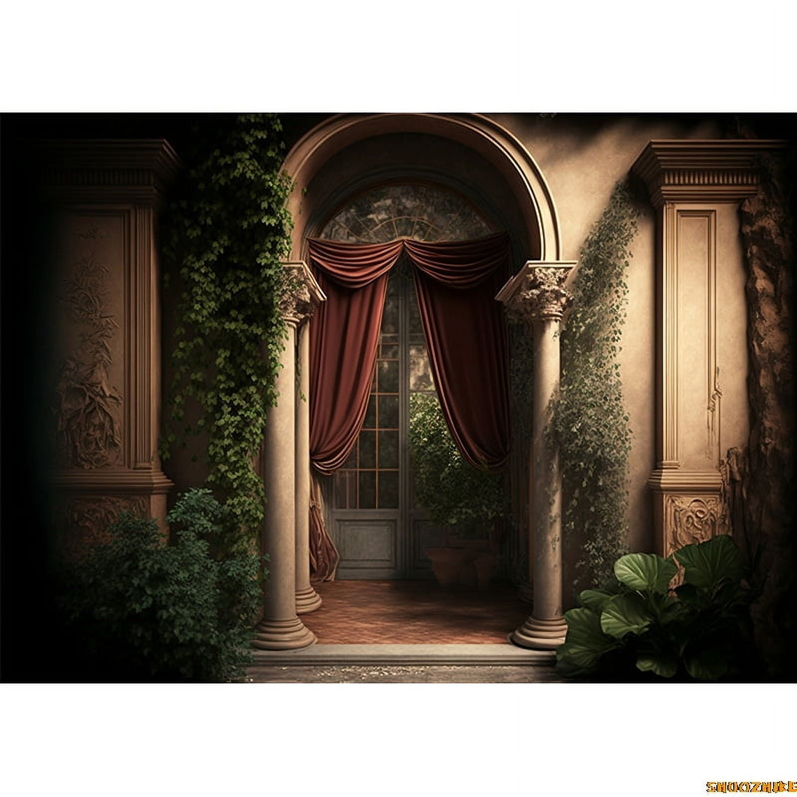 Retro Castle Theme Photography Backdrops Props Vintage Theater Opera ...