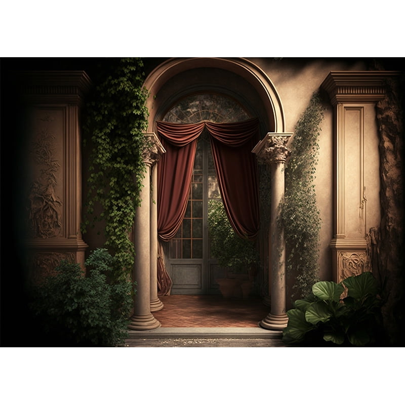 Retro Castle Theme Photography Backdrops Props Vintage Theater Opera ...