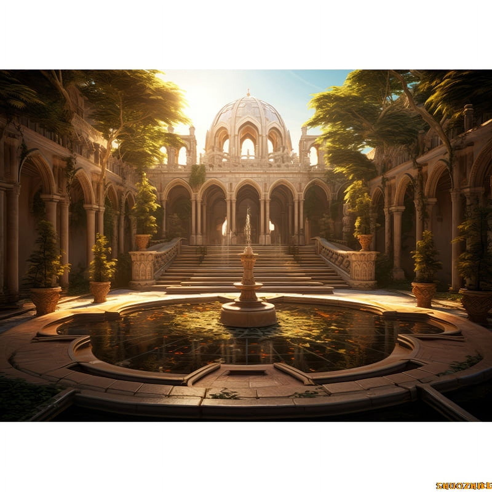 Retro Castle Theme Photography Backdrops Props Vintage Theater Opera ...