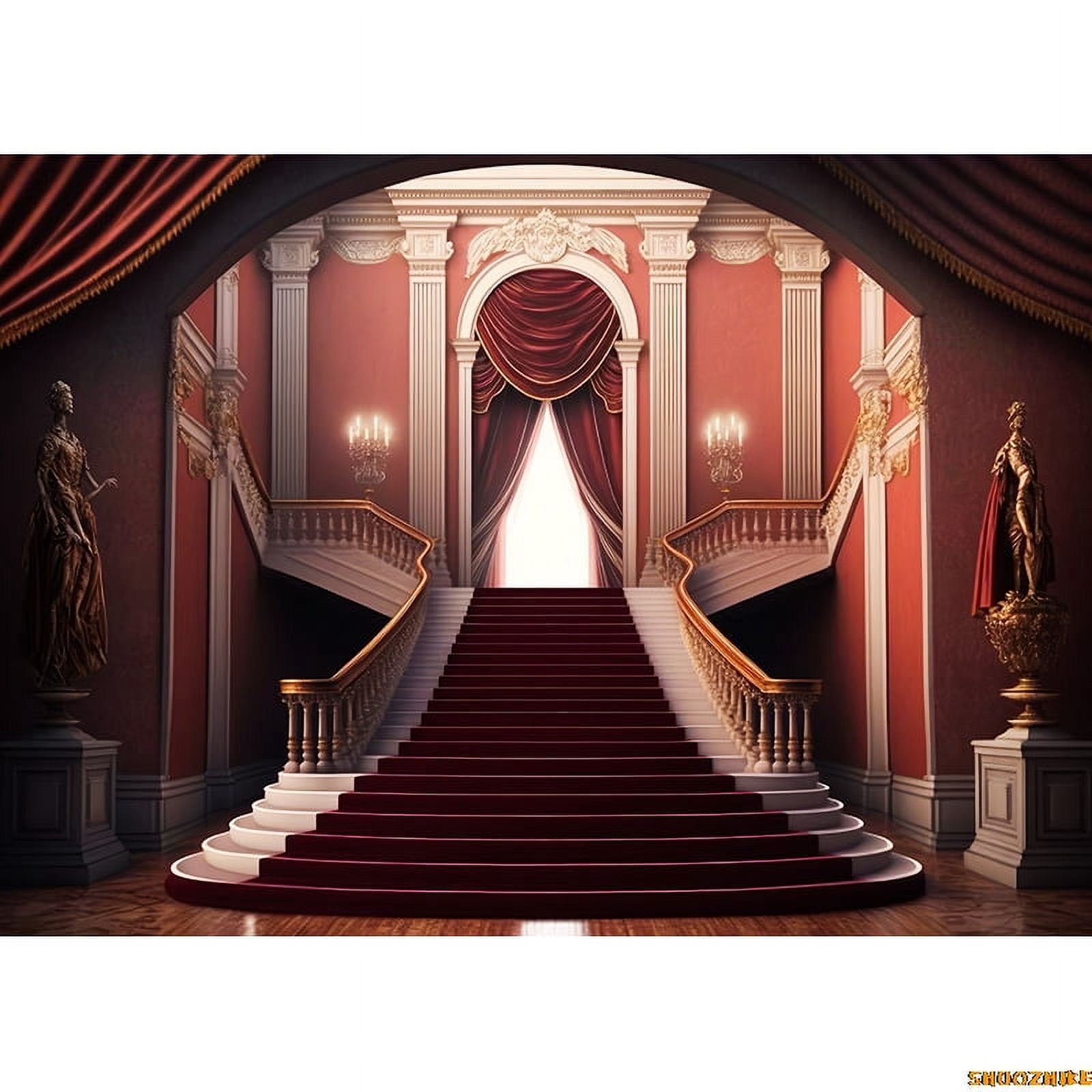 Retro Castle Theme Photography Backdrops Props Wedding Theater Opera ...