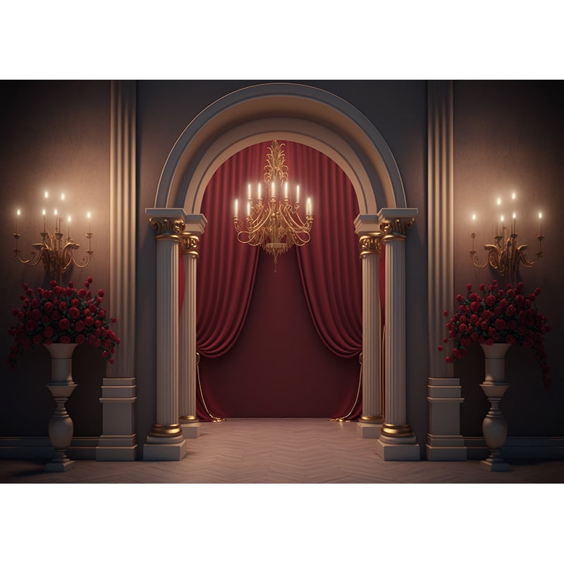 Retro Castle Theme Photography Backdrops Props Wedding Theater Opera ...