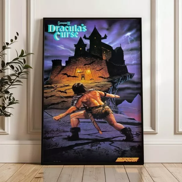 Retro Castlevania 3 Nes Poster Nintendo Power Spartan Printable Wall ...