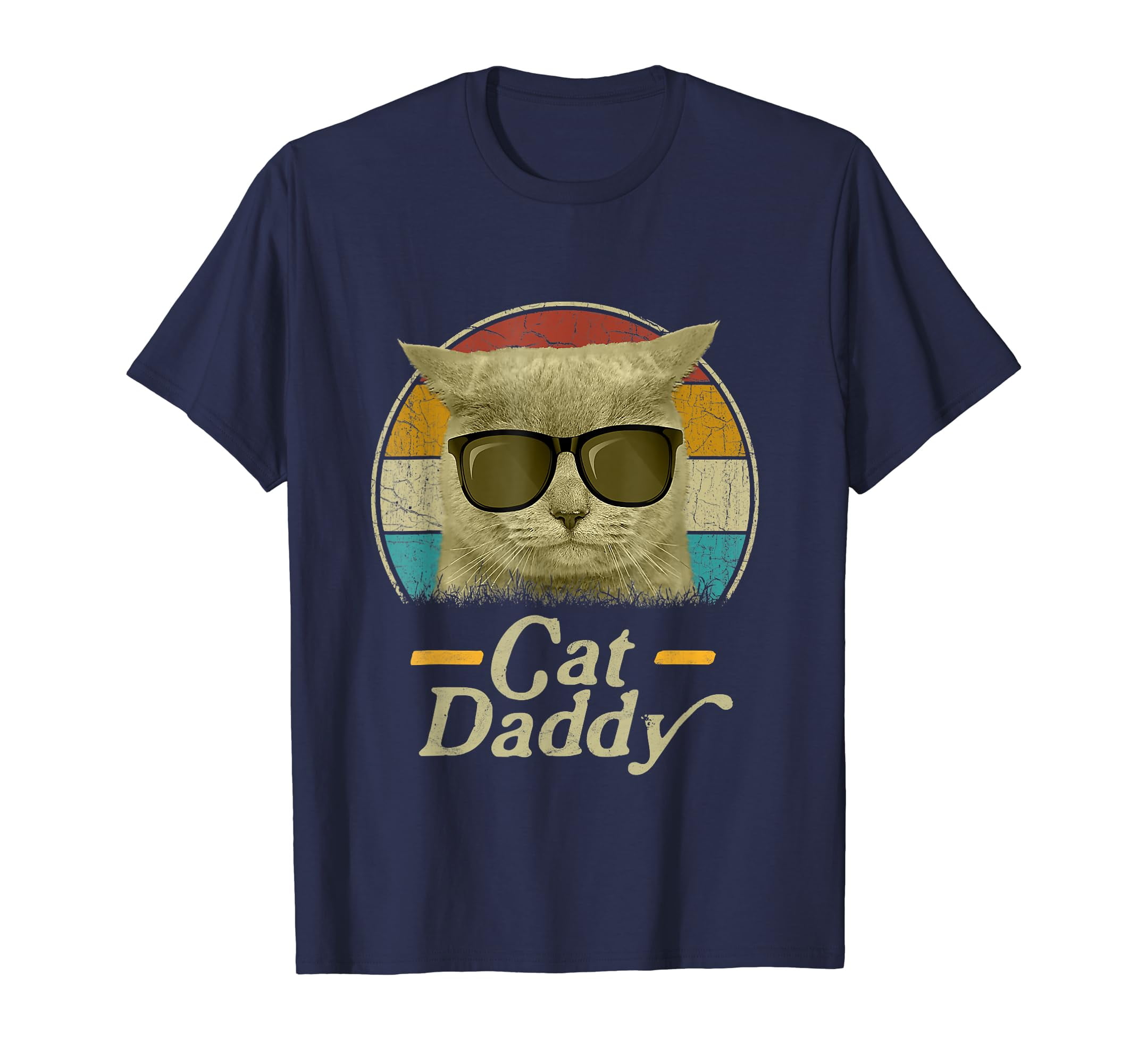 Retro Cat Daddy 80s 90S Style Cat Retro Cat Sunglasses Unisex T-Shirt ...