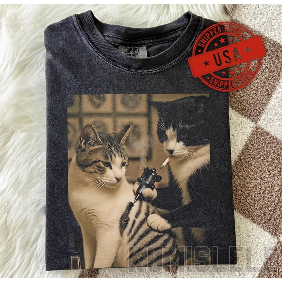 Retro Cat Meme, Funny shirt, Parody Shirt, Viral Tees, Funny Gift Shirt ...