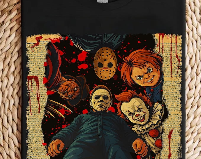 Retro Characters Halloween , Spooky Season , Horror Movie , Scary Movie ...