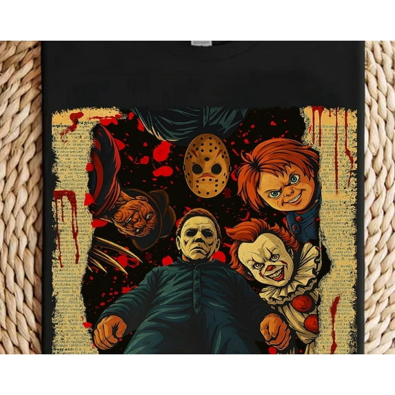 Retro Characters Halloween , Spooky Season , Horror Movie , Scary Movie ...